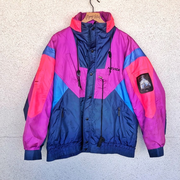 Vintage | Jackets & Coats | Rare Neon Water Resistant Ski Coat By ...